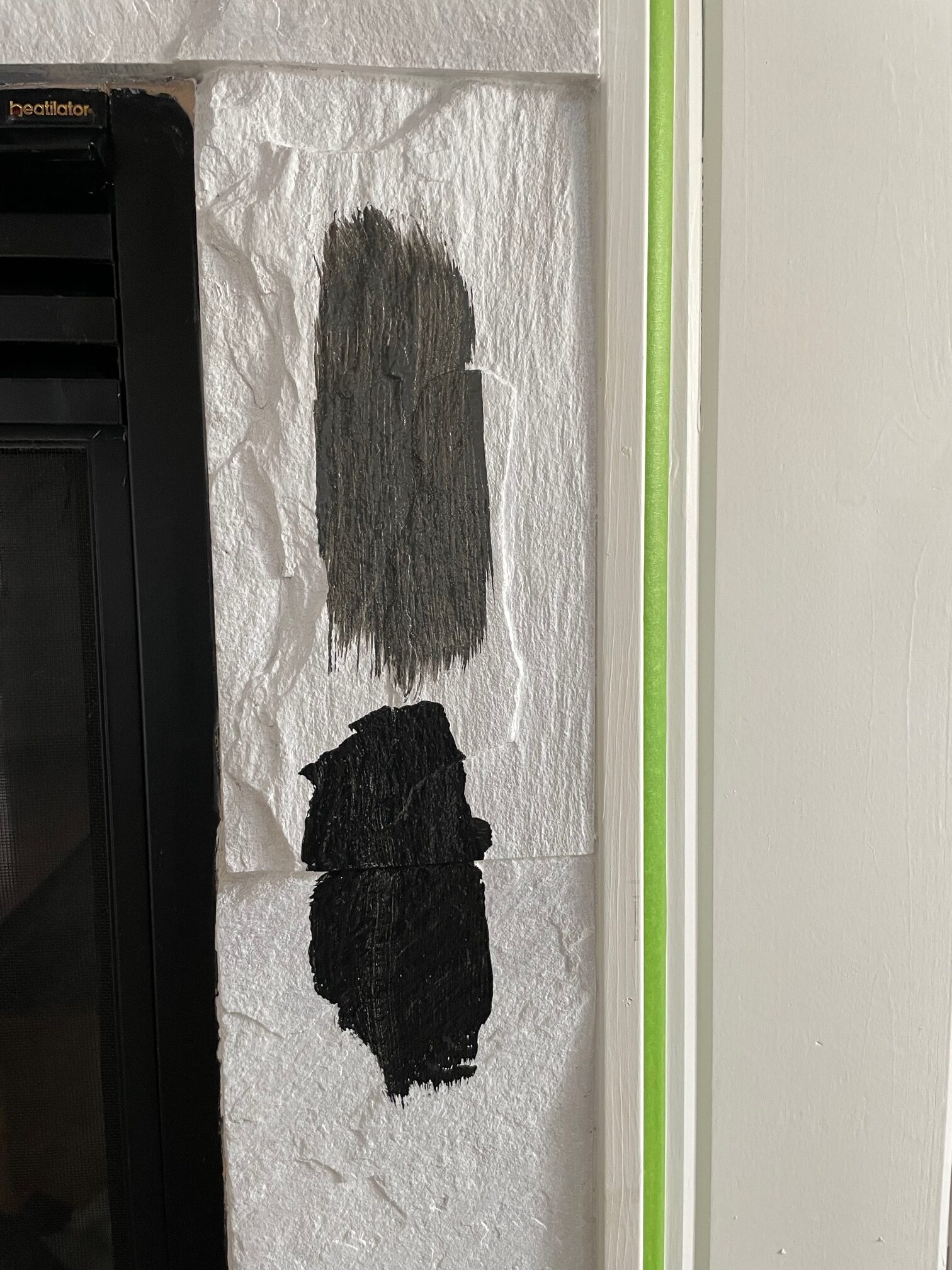 How to Paint a Stone Fireplace - An Easy DIY Project