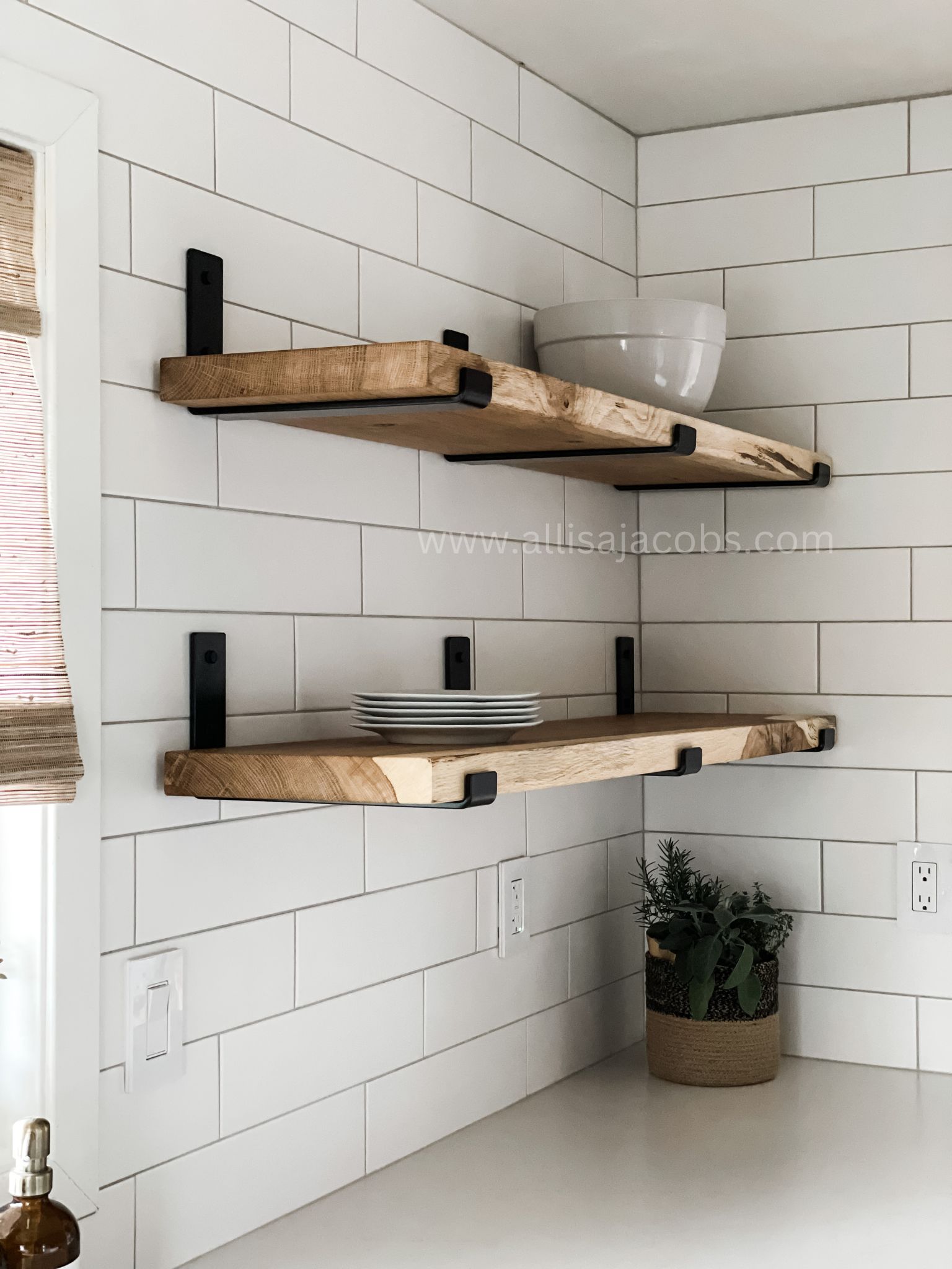 Kitchen Shelving Spacing and Sizing - Allisa Jacobs Home & Design