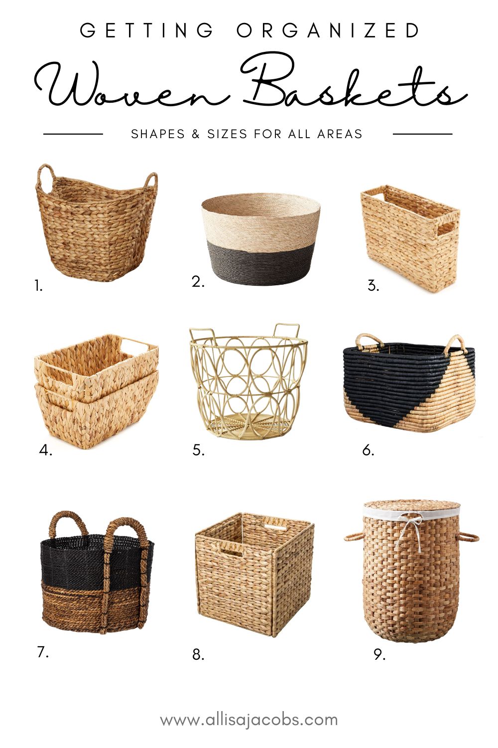 7 Versatile Woven Baskets to Organize Your Home - Allisa Jacobs Home ...